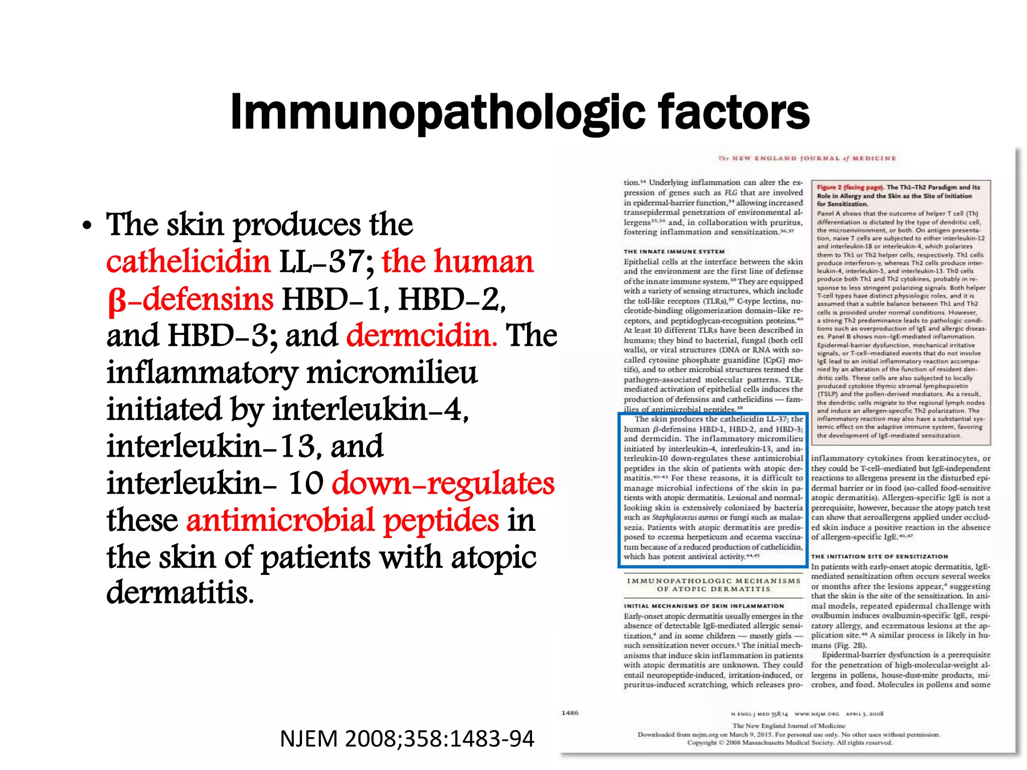 The pathogenesis of Atopic dermatitis | PPT