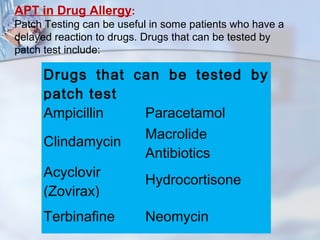 Atopy patch test | PPT