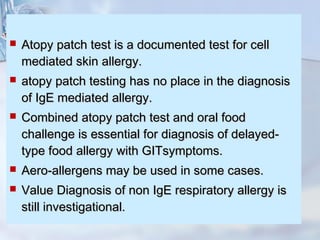 Atopy patch test | PPT