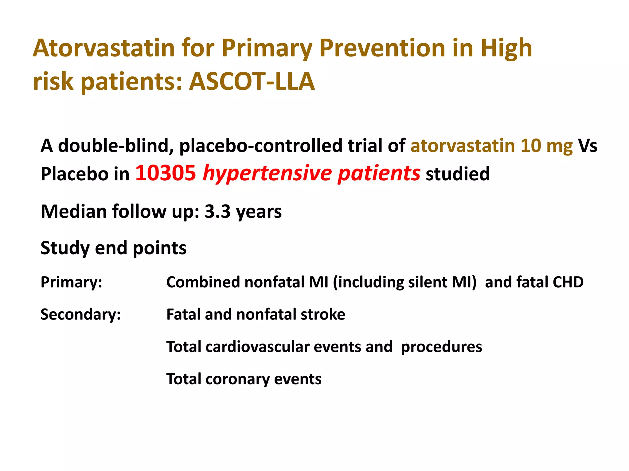 Atorvastatin: Statins in CVD management. Is just lipid lowering enough ...