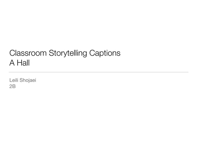 Classroom Storytelling Captions | PPT