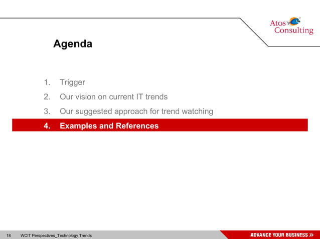 Atos Consulting World Class IT Perspectives Technology Trends | PPT