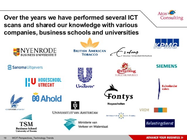 Atos Consulting World Class IT Perspectives Technology Trends | PPT