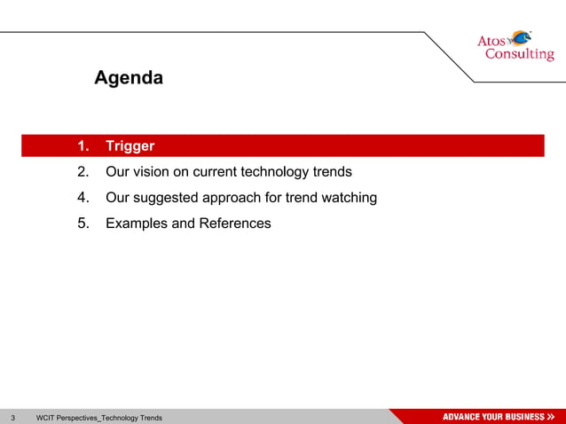 Atos Consulting World Class IT Perspectives Technology Trends | PPT