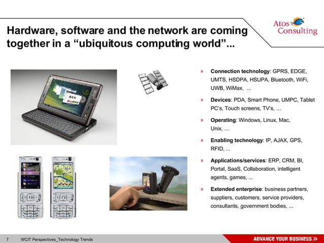 Atos Consulting World Class IT Perspectives Technology Trends | PPT