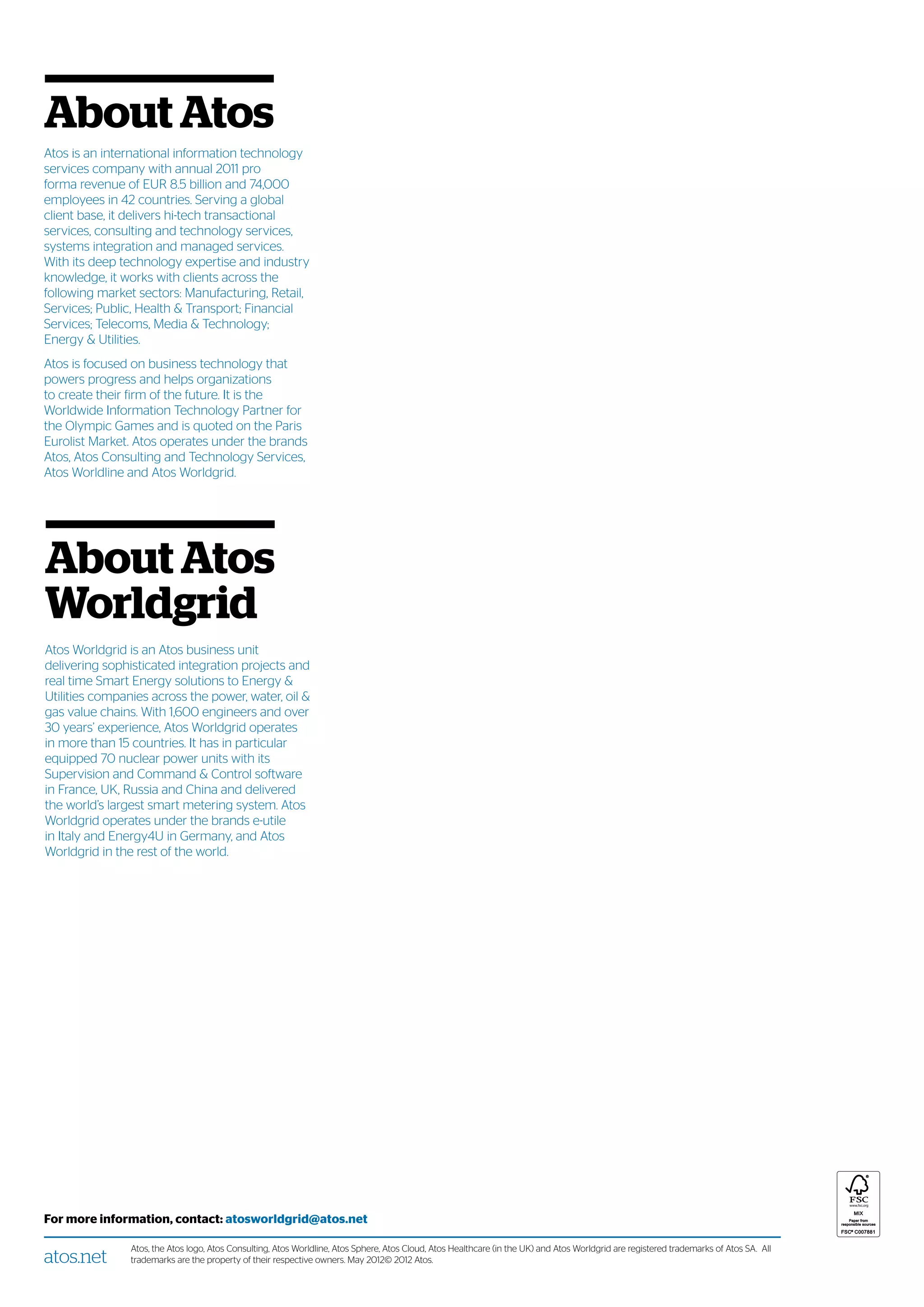 Atos ecarga brochure EN | PDF