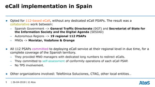 EENA 2018 - eCall implementation remaining issues | PPT