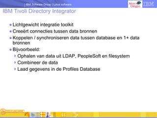 Lotus Connections - Profiles (beheer & development) | ODP | Databases | Computer Software and ...