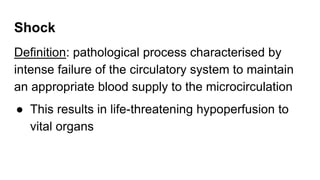 Shock: types of shock, treatment - General Medicine - ATOT | PPTX