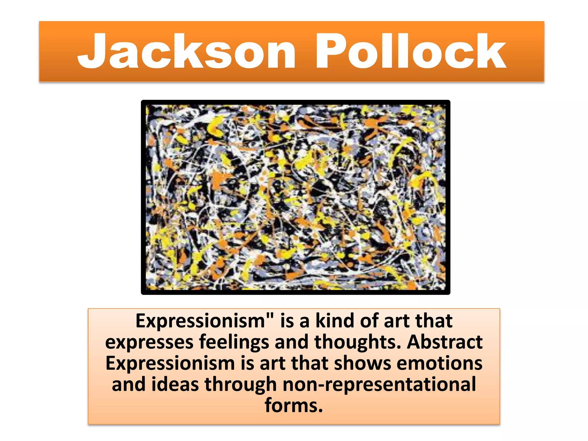 Jackson Pollock for kids | PDF
