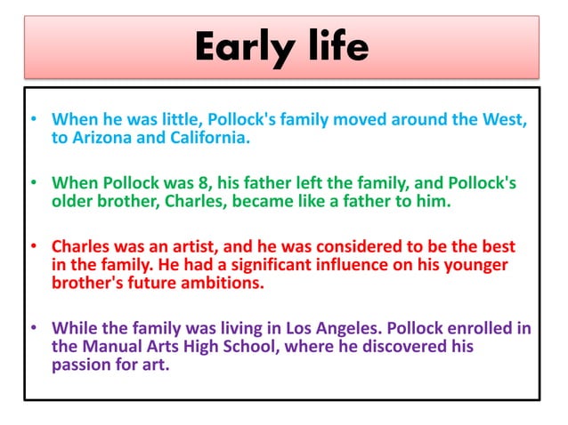 Jackson Pollock for kids | PDF | Painting | Arts and Crafts