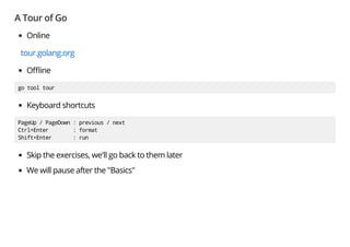 A Tour of Go - Workshop | PDF