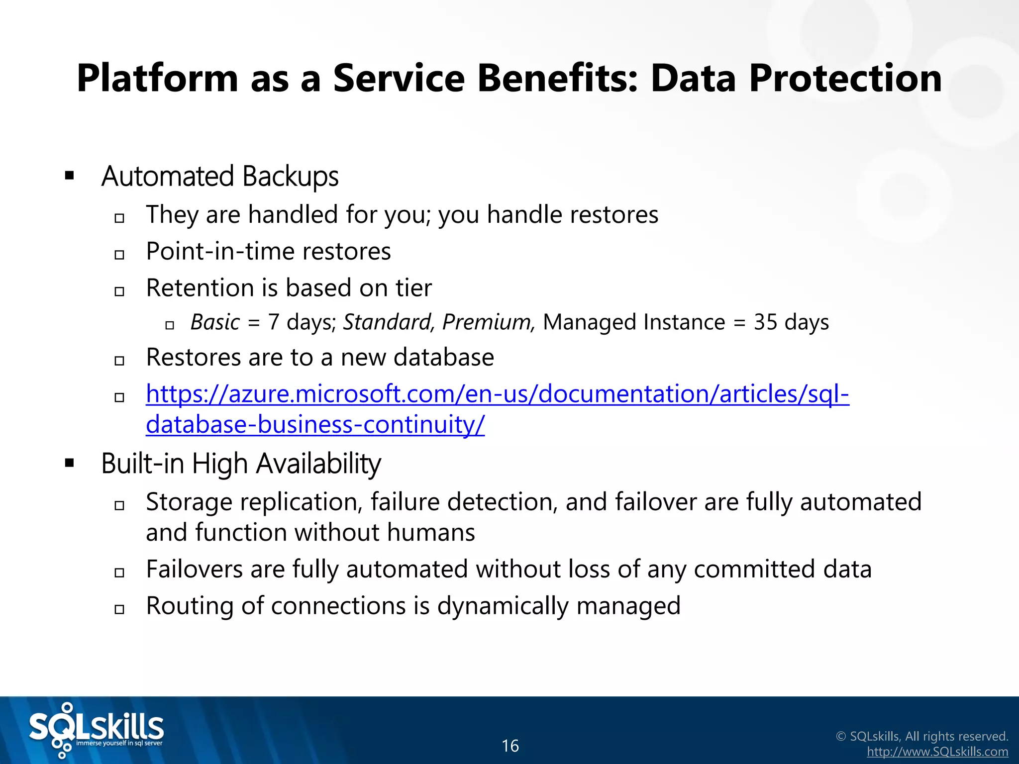 Azure Sql Database Introduction By Tim Radney Ppt 3153