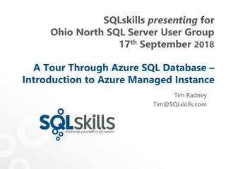 Azure SQL Database Introduction by Tim Radney | PPT