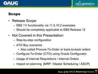 Oracle EBS: ATO with Outside Processing | PPTX