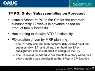 Oracle EBS: ATO with Outside Processing | PPTX