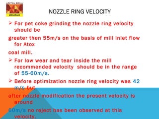 Atox 22.50 coal mill optimization | POT