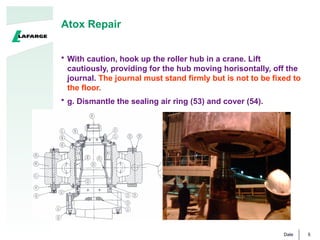 ATOX Mill maintenance , Replacement of roller bearing and seals.ppt