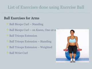 A to z of exercise stability ball | PPT