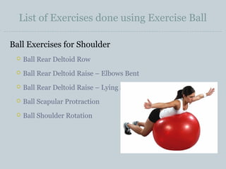 A to z of exercise stability ball | PPT