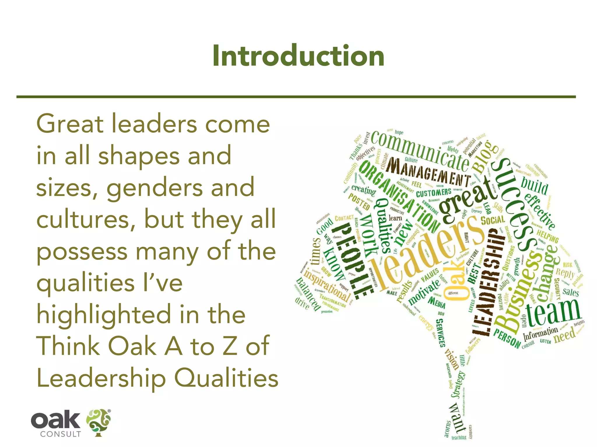 A to Z of Leadership Qualities | PDF