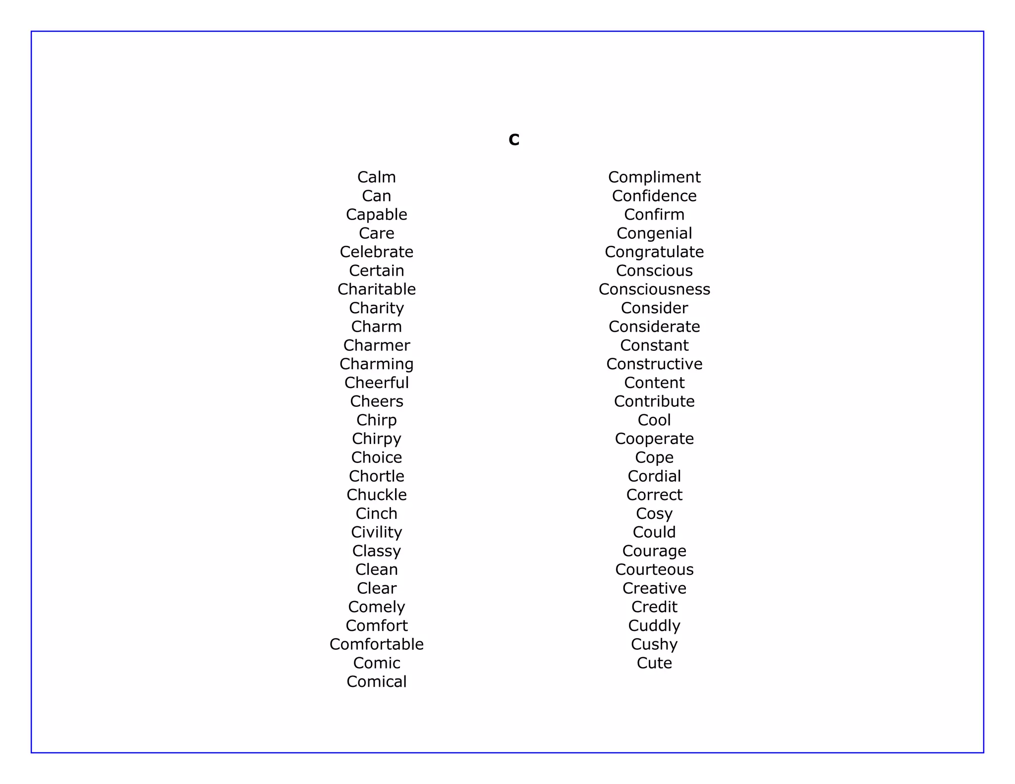 A to Z of Positive Words | PDF