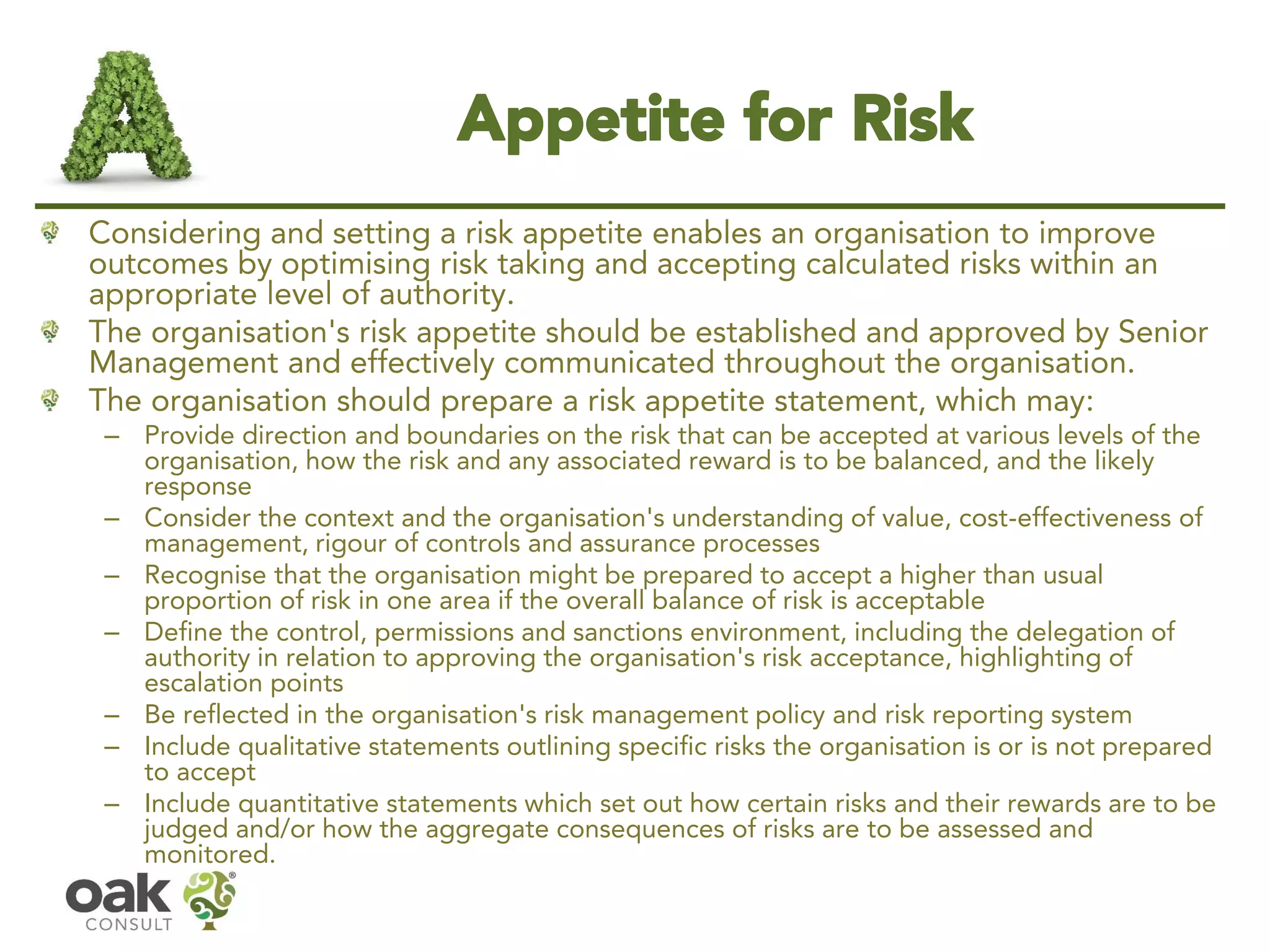 A to Z of Risk Management | PDF