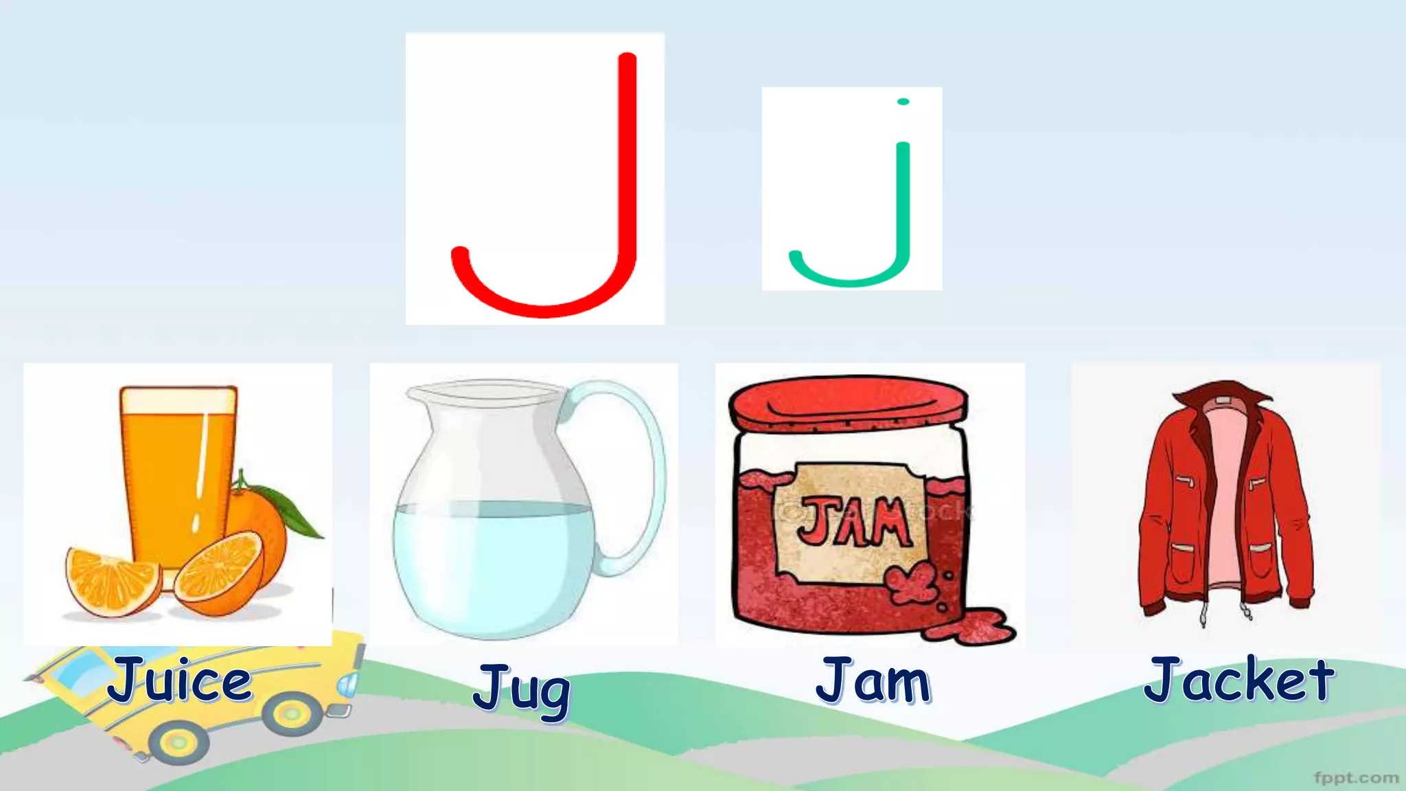 Alphabet Review :A to Z with Words for Preschool | PPTX