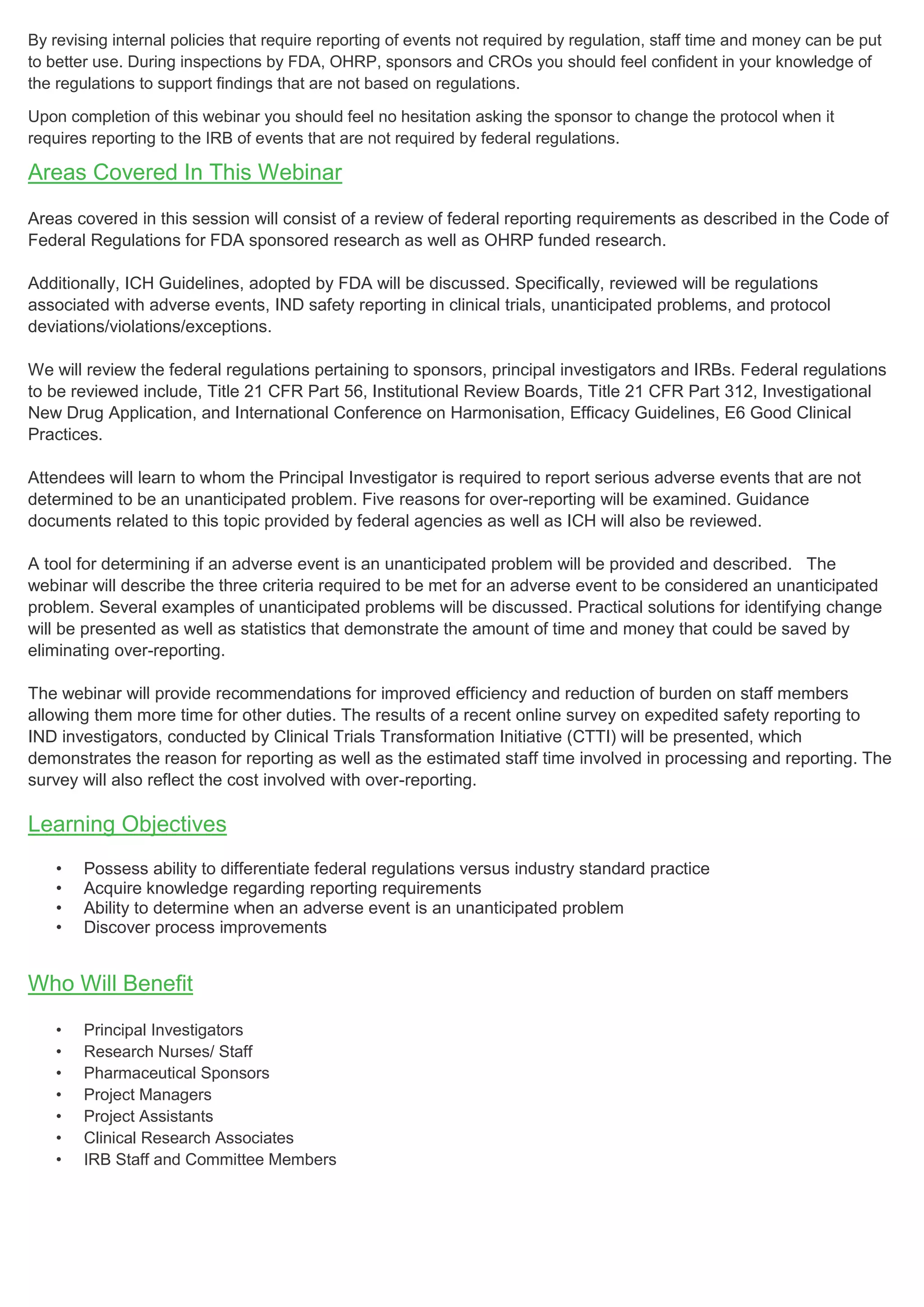 IRB reporting: Protocol deviations, adverse events, IND safety reports ...