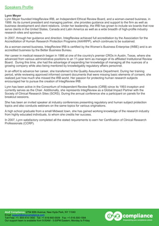 IRB reporting: Protocol deviations, adverse events, IND safety reports ...