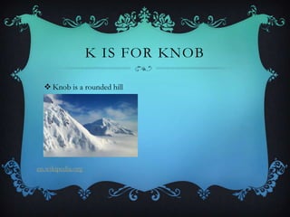 A to Z words and definition in geography | PPTX