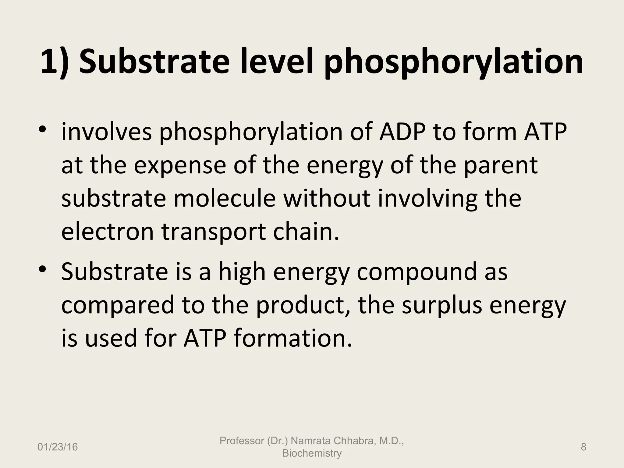 ATP- The universal energy currency of cell | PPT
