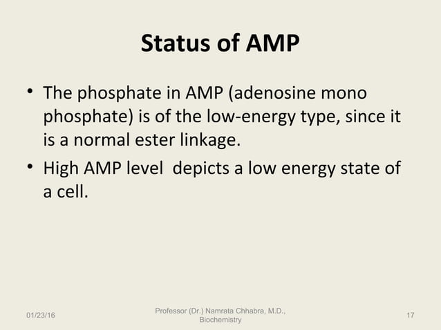 ATP- The universal energy currency of cell | PPT