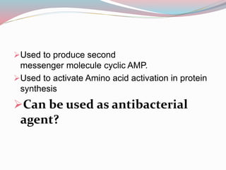 Atp, antibacterial agent | PPTX