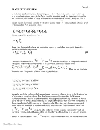 Atp (Advancede transport phenomena) | PDF