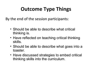 ATP 2016 - Critical Thinking in Psychology | PPT