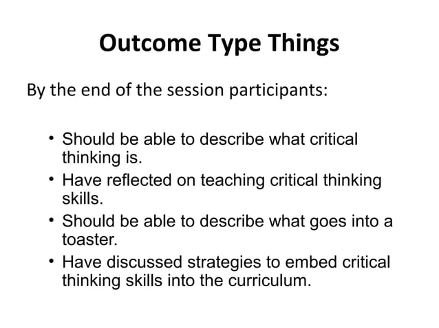 ATP 2016 - Critical Thinking in Psychology | PPT