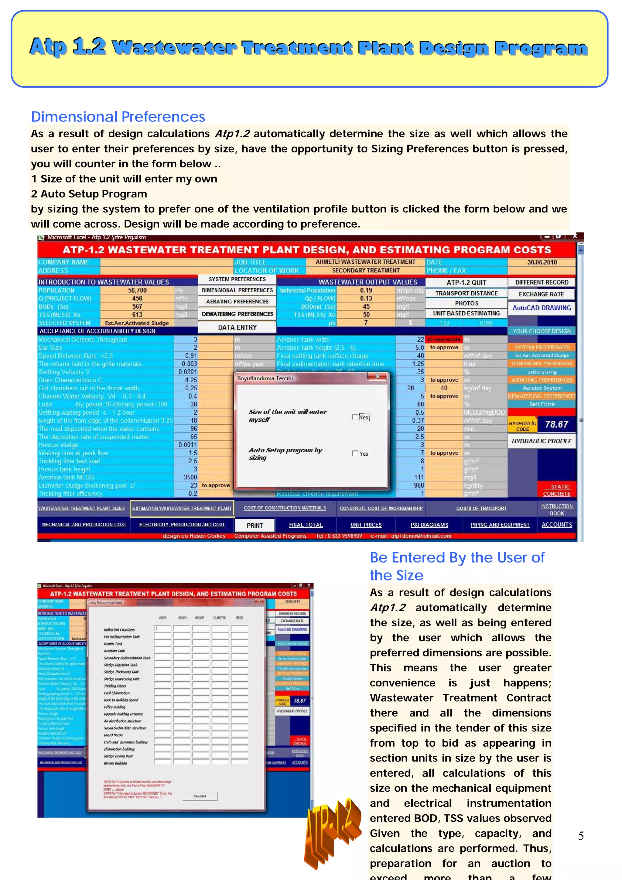 Atp1.2 to AutoCAD Wastewater Treatment Plant Design Program | PDF