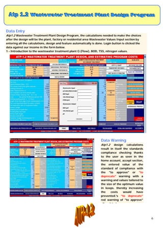 Atp1.2 to AutoCAD Wastewater Treatment Plant Design Program | PDF