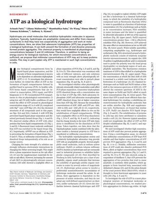 Atp as a biological hydrotrope | PDF