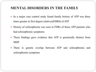 Acute and transient Psychotic Disorder | PPTX