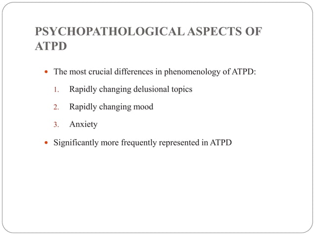 Acute and transient Psychotic Disorder | PPTX | Mental Health ...