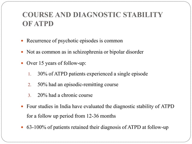Acute and transient Psychotic Disorder | PPTX | Mental Health ...