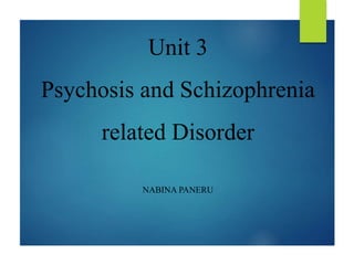 Psychosis, Acute Transient Psychotic Disorder | PPTX