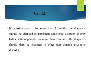 Psychosis, Acute Transient Psychotic Disorder | PPTX