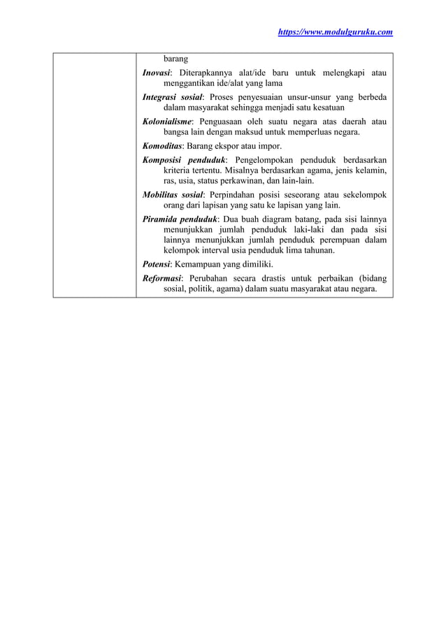 ATP (Alur Tujuan Pembelajaran) Fase D Kelas 8 SMP IPS | DOCX