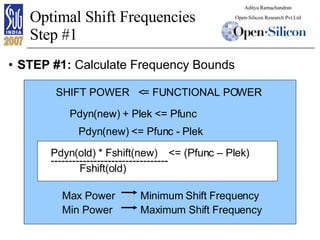 Dynamic Shift Frequency Scaling Of ATPG Patterns | PPT