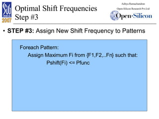 Dynamic Shift Frequency Scaling Of ATPG Patterns | PPT