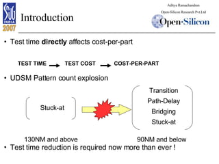 Dynamic Shift Frequency Scaling Of ATPG Patterns | PPT