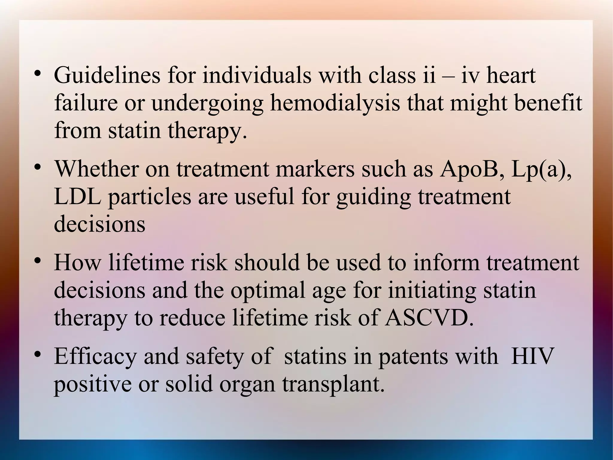 ATP IV Guideline for Blood cholesterol level | PPT